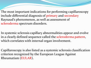 capillaroscopy | PPTX