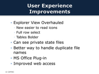 CAPINC What's New in SOLIDWORKS Enterprise PDM 2015 | PPTX