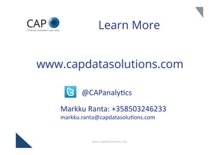 Cap server log file analytics | PPT