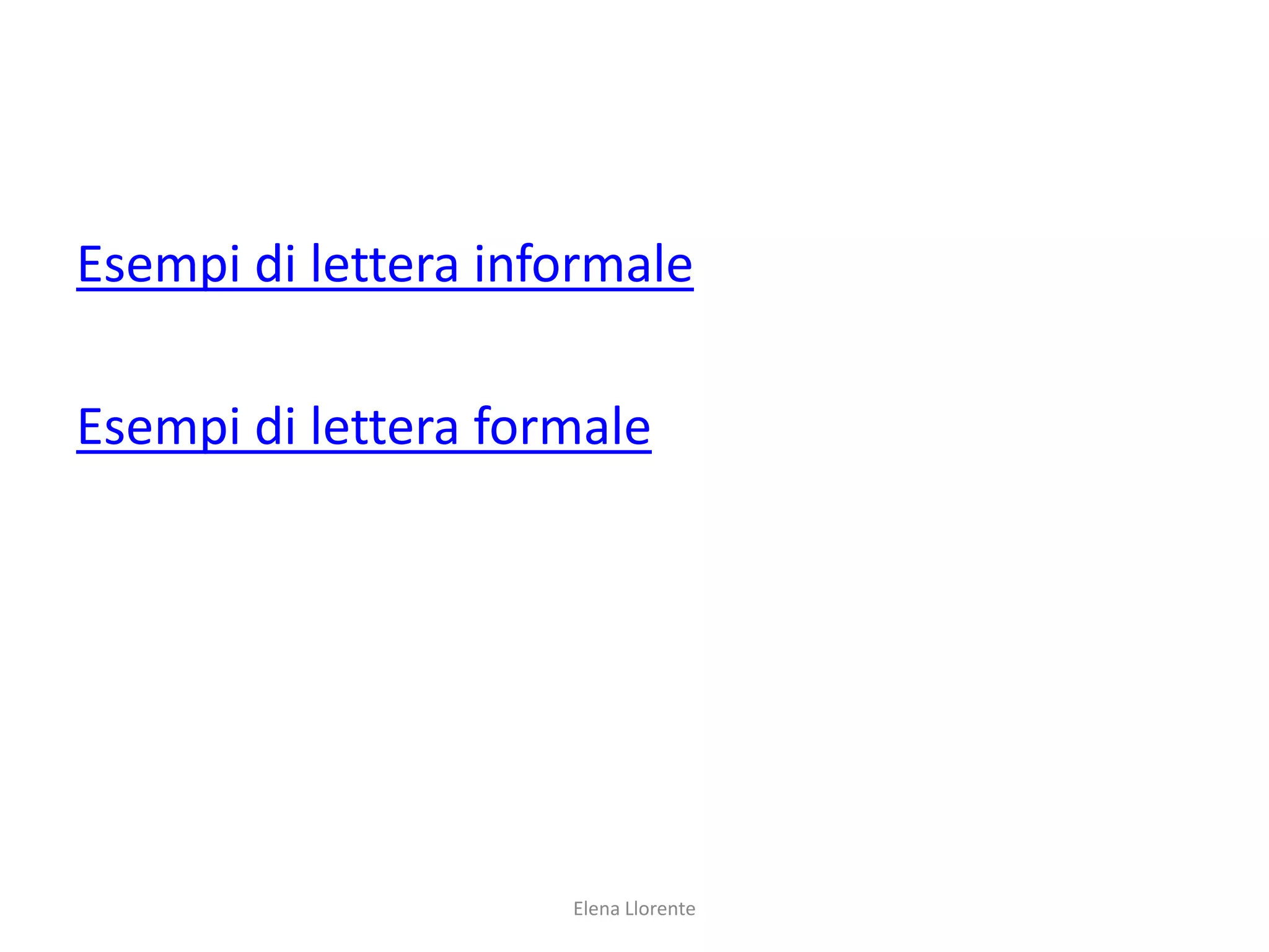 Capire e scrivere una lettera | PPSX