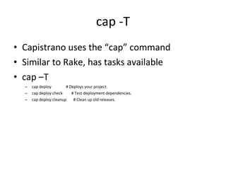 Capistrano | PPT