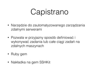 Deployment kodu z Capistrano | PDF | Programming Languages | Computing