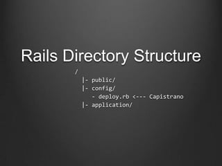 Getting Started with Capistrano | PPT