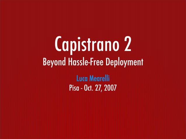 Capistrano2 | PPT
