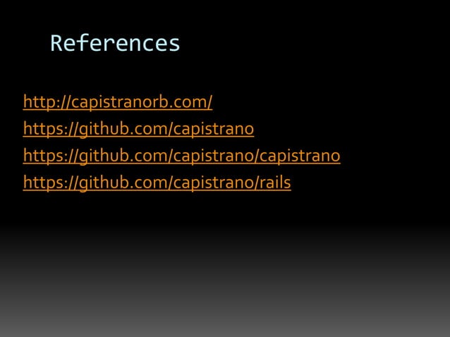 Capistrano 3 Deployment | PPTX