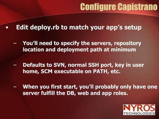 Deploying Rails Apps with Capistrano | PPT