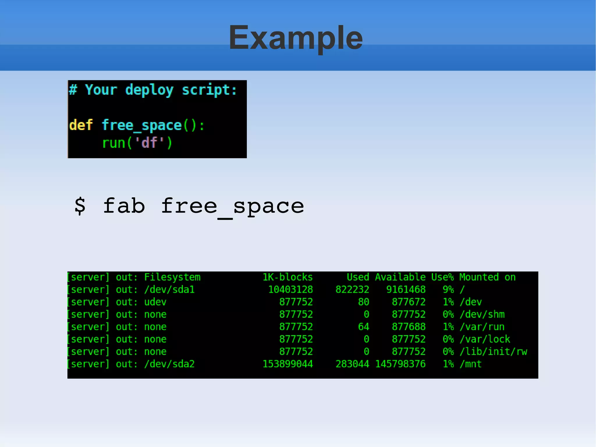 Fabric: A Capistrano Alternative | ODP | Programming Languages | Computing