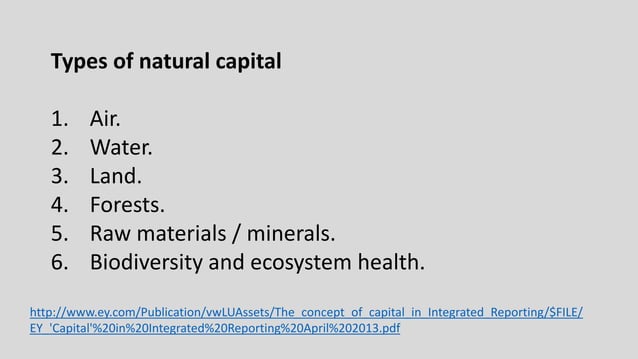 What types of capital are you developing? | PPT