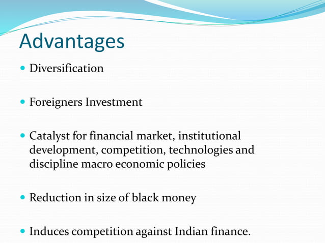 Capital account convertibility | PPTX | Business Banking & Finance ...