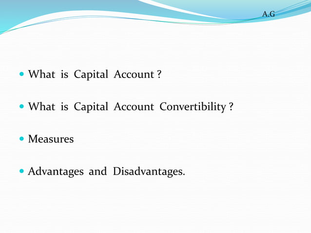 Capital account convertibility | PPTX | Business Banking & Finance ...