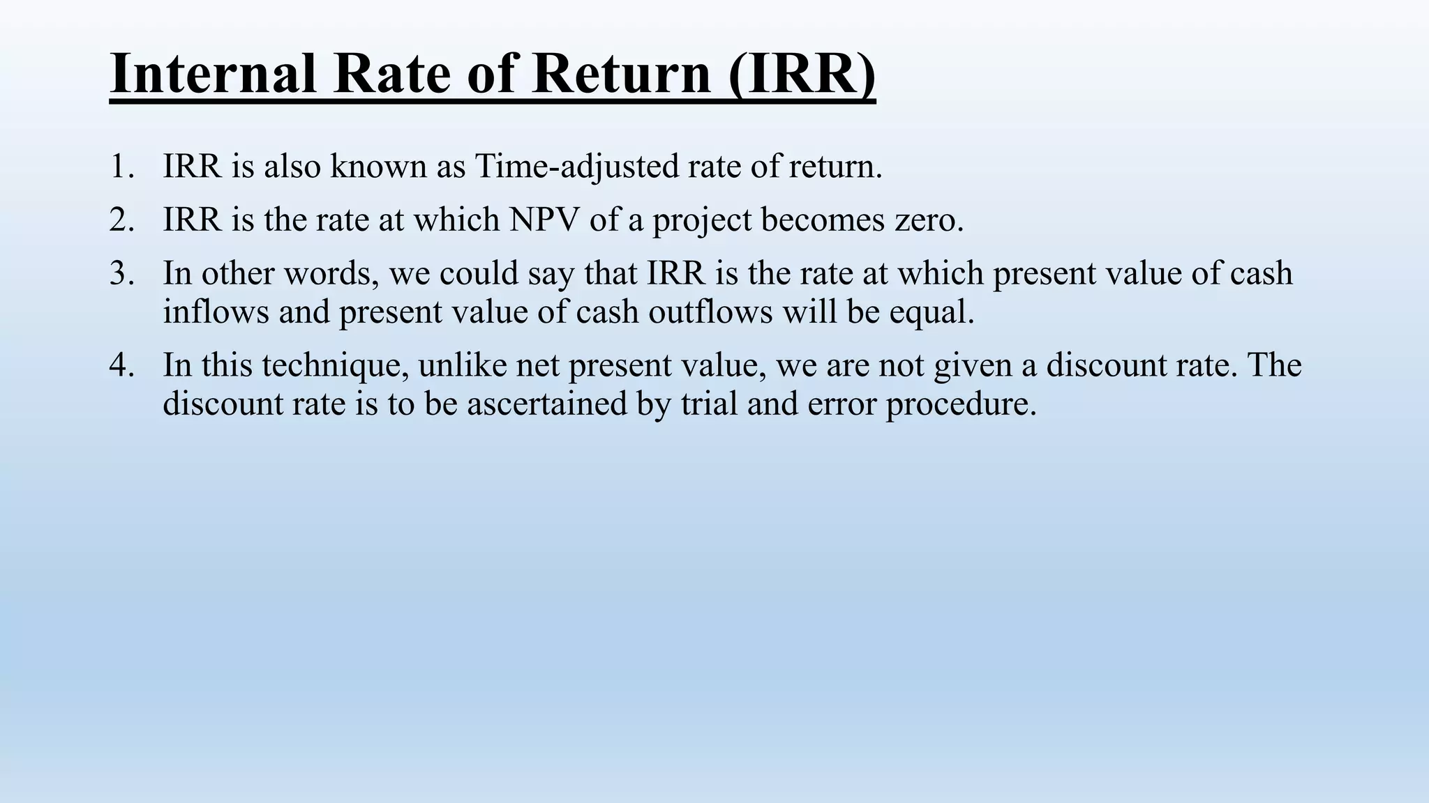 Capital budgeting Techniques | PPTX