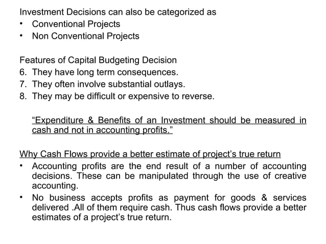 Capital Budgeting Decision | PPT | Business Accounting & Finance | Business