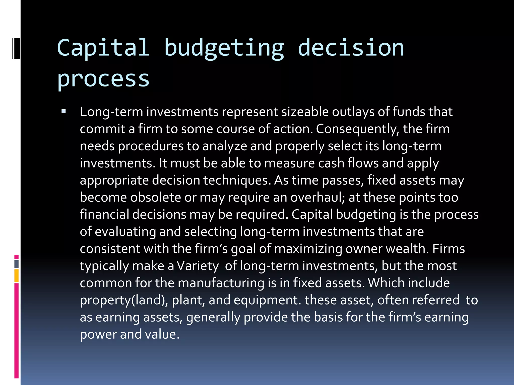 Capital budgeting-decision-process | PPTX