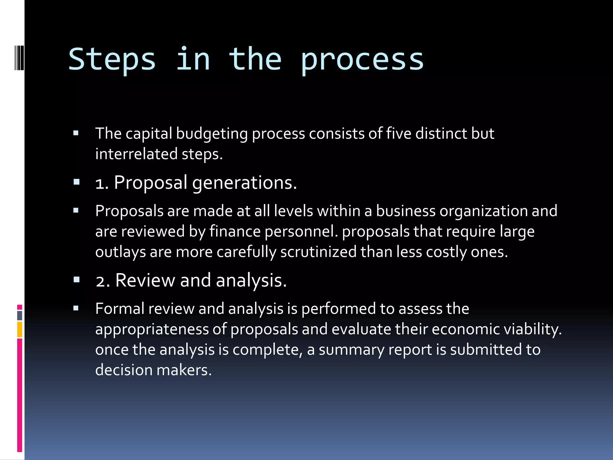 Capital budgeting-decision-process | PPTX