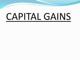 Capital gains ppt | PDF