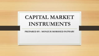 Capital market-instrument | PPTX