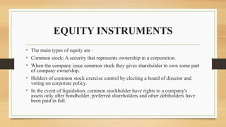 Capital market-instrument | PPT