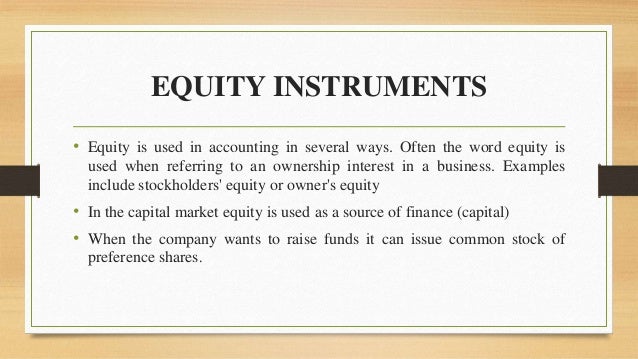 Capital market-instrument