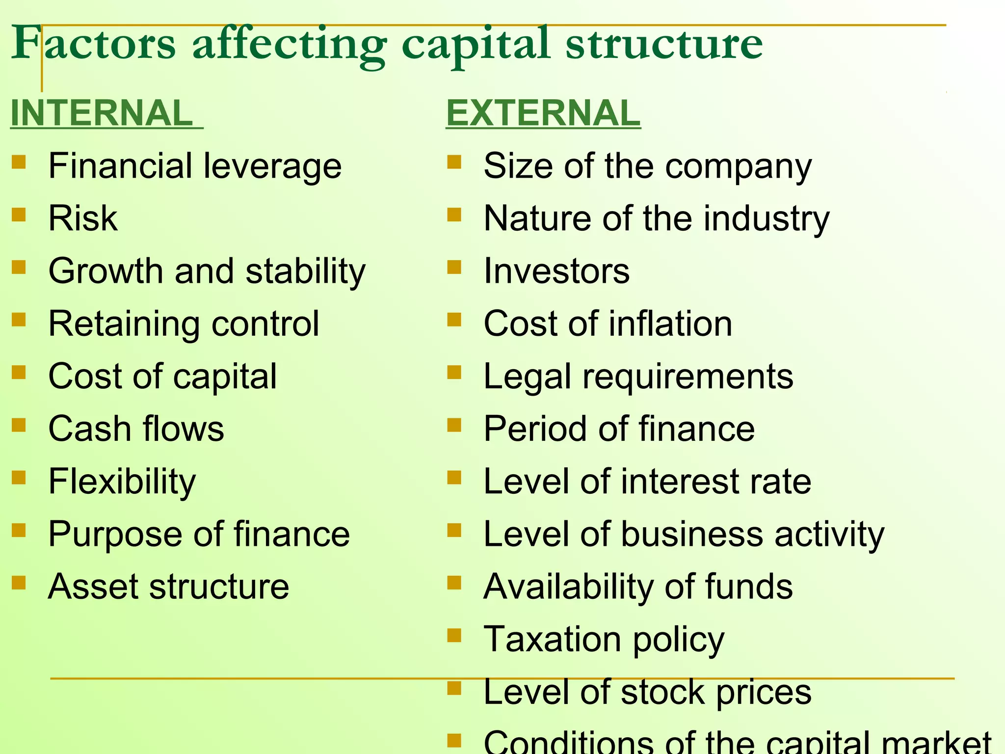 Capital Structure | PPT