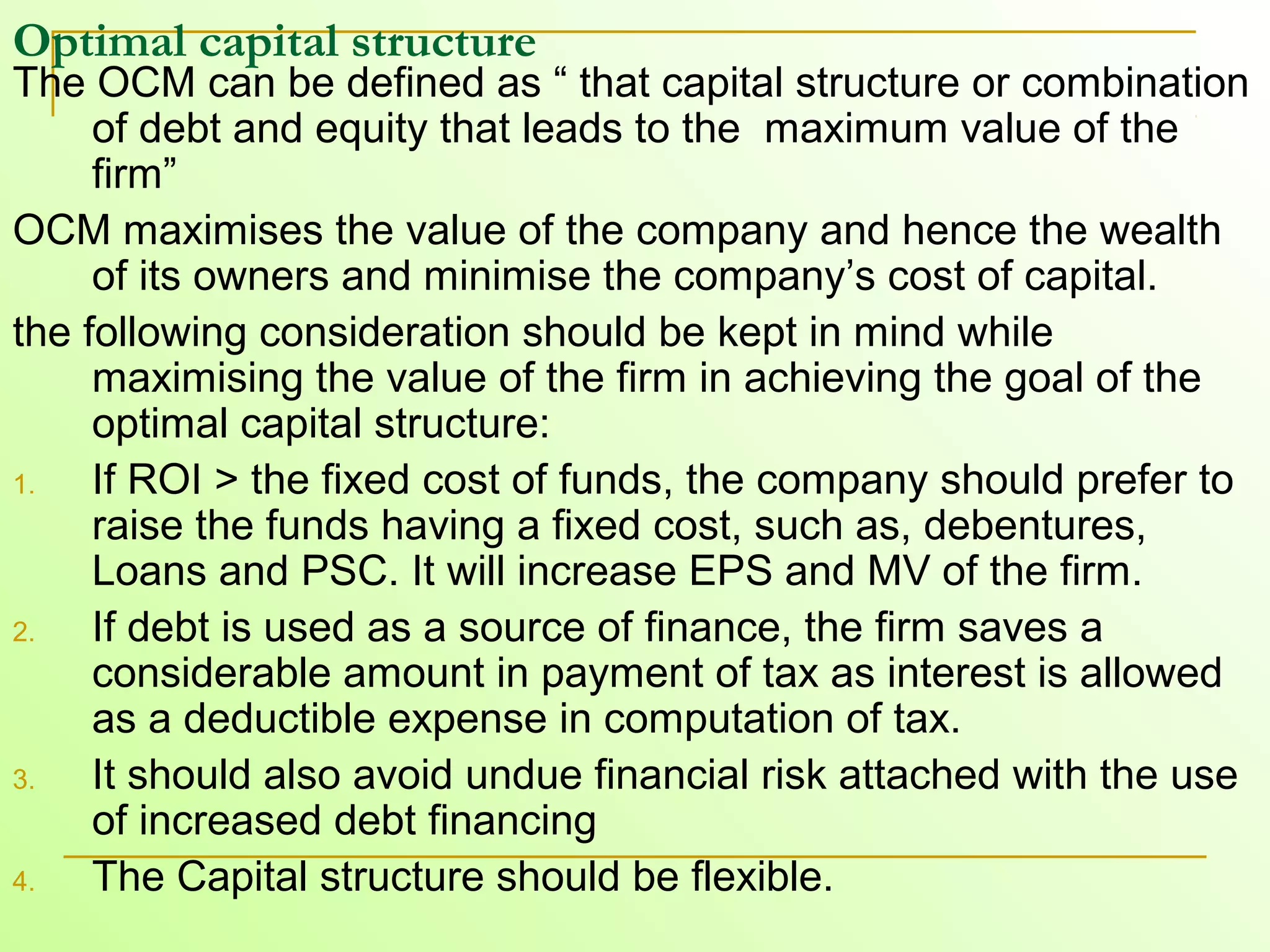 Capital Structure | PPT
