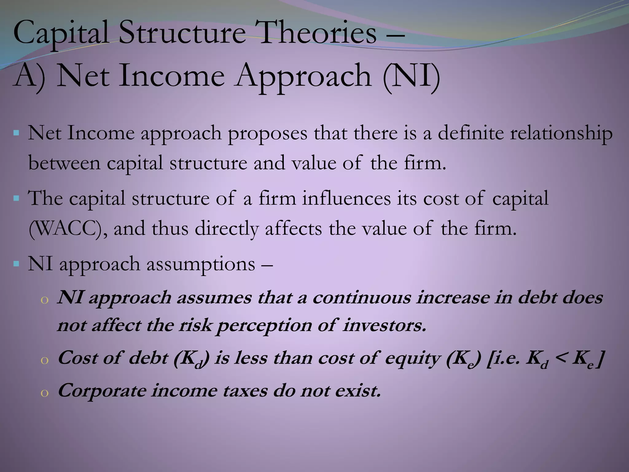 Capital structure-theories | PPTX