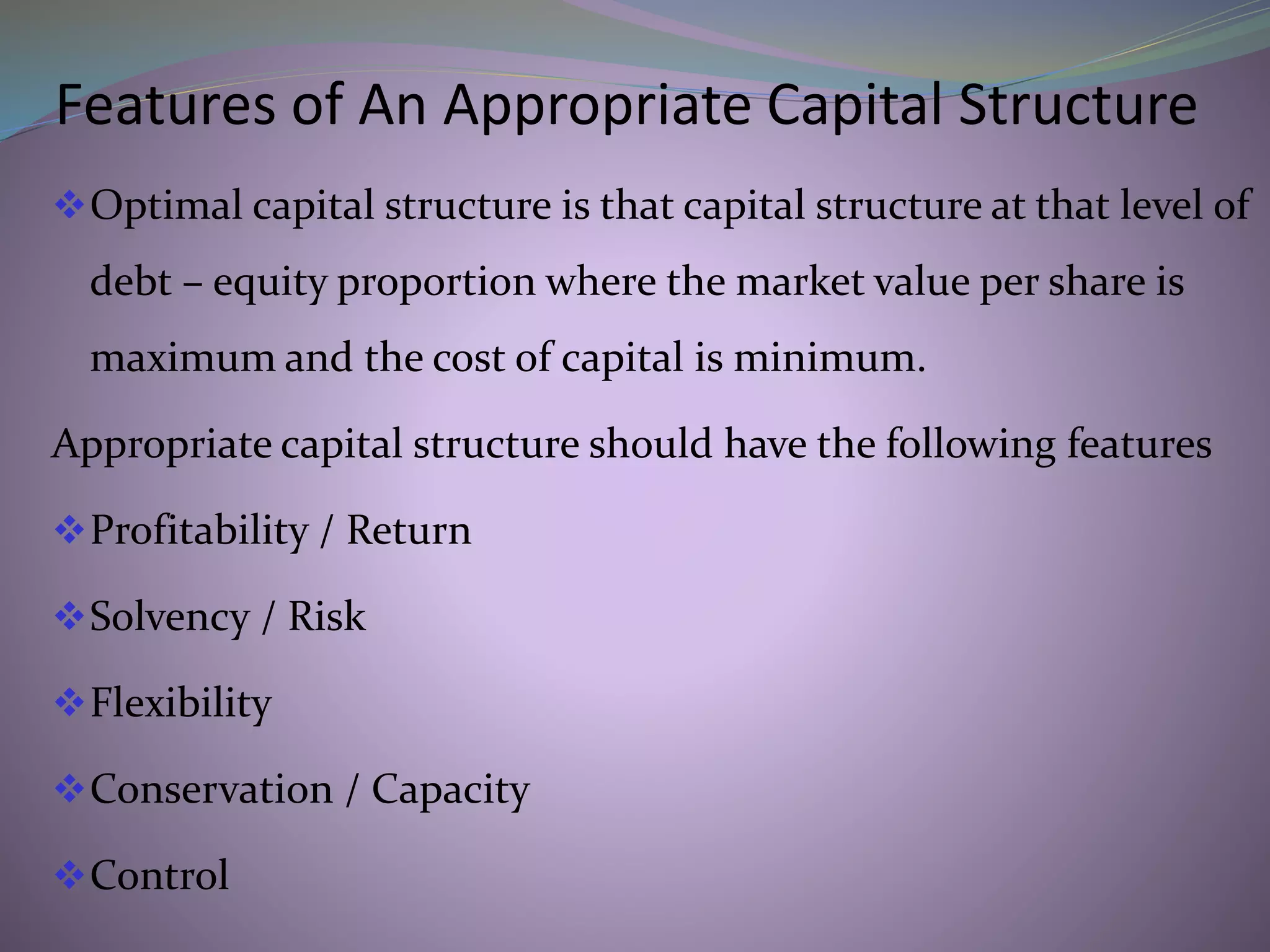 Capital structure-theories | PPTX