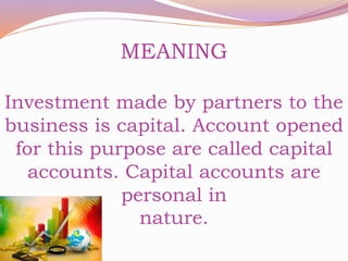 Capital account | PPTX