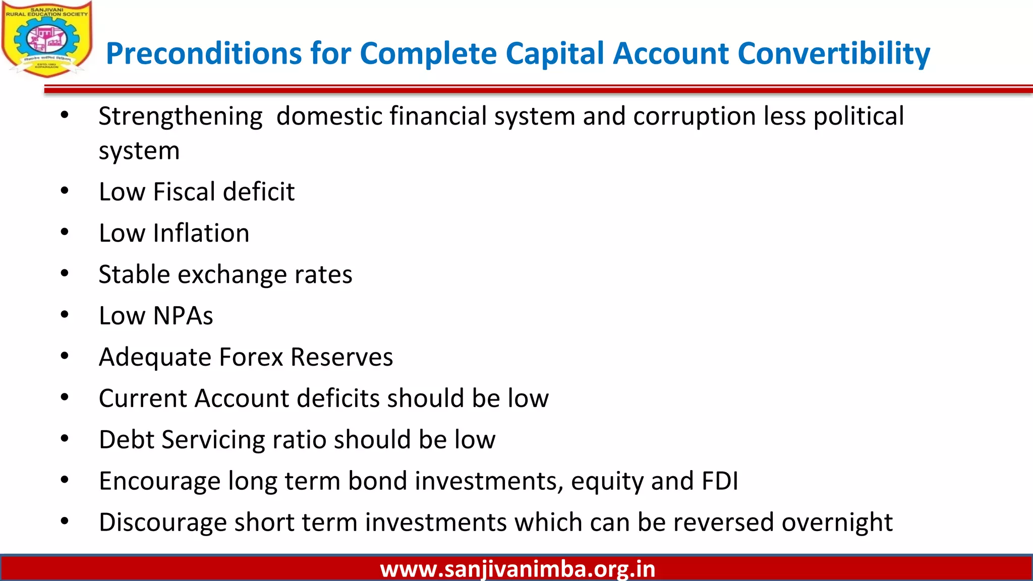 Capital account convertibility and capital controls | PPT