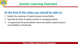 Capital account convertibility and capital controls | PPT