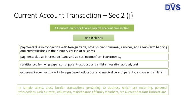 Capital And Current Account Transactions Under Fema PPT capital-and-current-account-transactions-under-fema-ppt