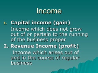 Capital and revenue | PPS