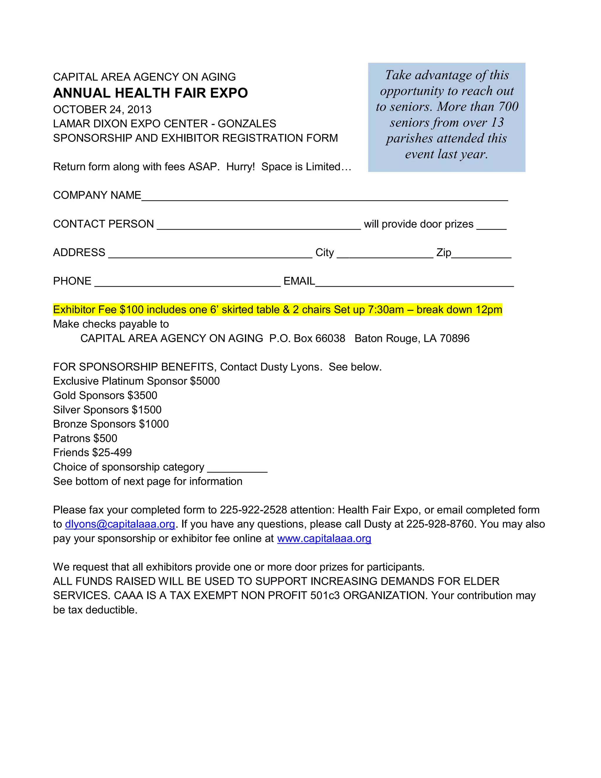 Capital area agency on aging | PDF | Senior Health | Healthy Living