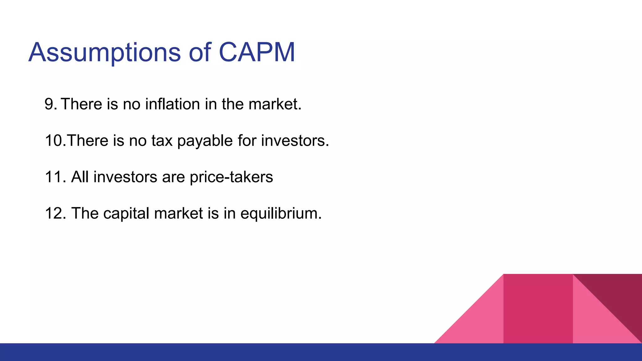 Capital Asset Pricing Model (CAPM) | PPTX