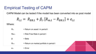 Capital Asset Pricing Model (CAPM) | PPTX