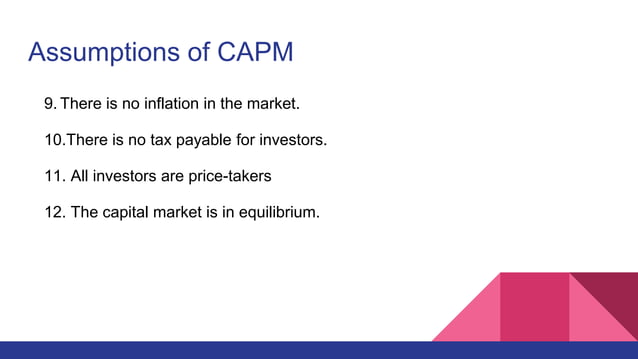 Capital Asset Pricing Model (CAPM) | PPTX | Stocks and Bonds | Personal ...