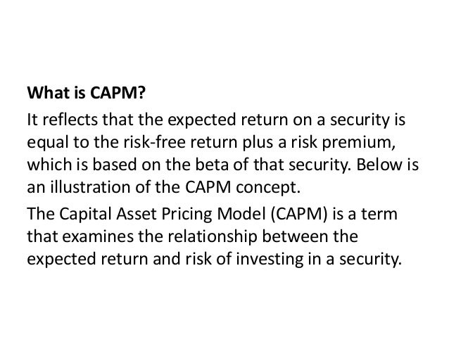 Capital Asset Pricing Model Formula | PPTX