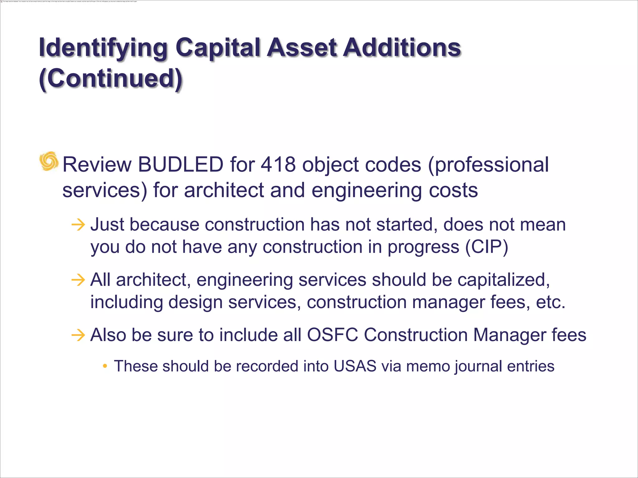Capital Assets - Idenitification & Compilatio | PPTX