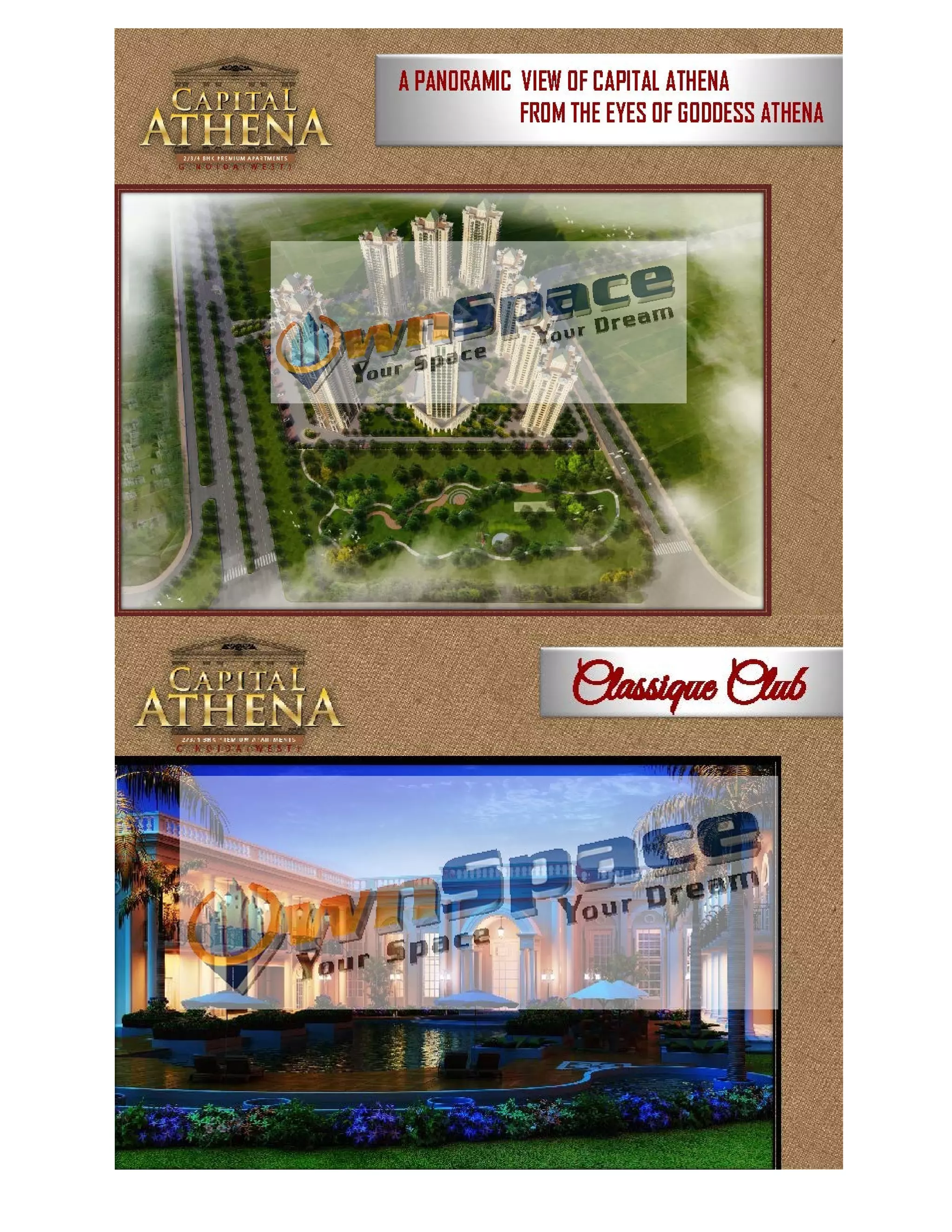 Capital athena noida extension Brochure Price list Floor Plan ownspace ...