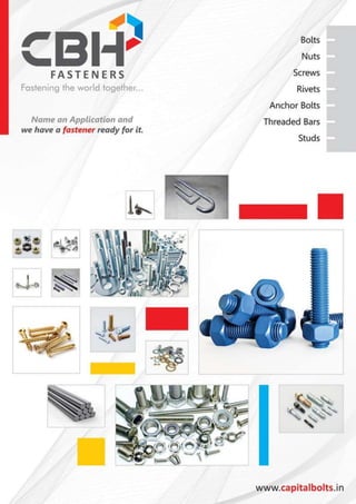 CBH Fasteners | Capital Bolts And Hardware's | PDF