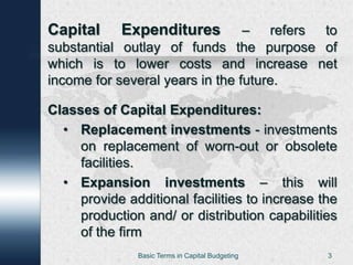 Capital Budgeting - Business Finance | PPTX