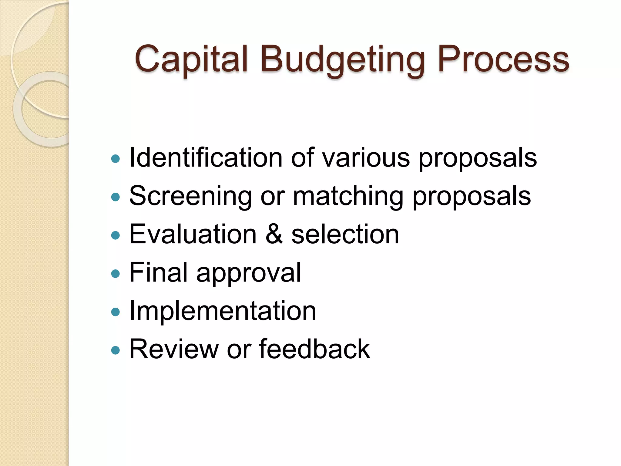 Capital budgeting | PPTX
