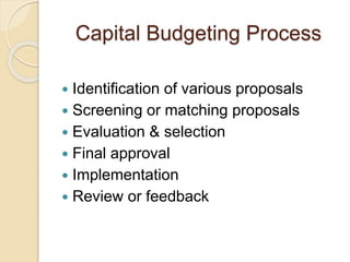 Capital budgeting | PPTX | Business Accounting & Finance | Business