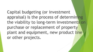 Capital budgeting | PPT