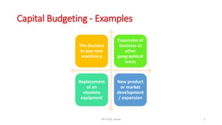 Capital Budgeting for new and existing business | PPT