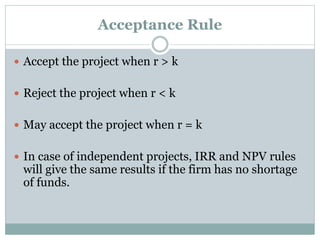 Capital budgeting techniques: NPV,IRR,ARR | PPT