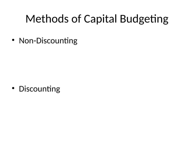 Capital Budgeting.pptx (Understanding )) | PPTX