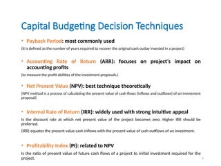 Capital Budgeting . Financial Management | PPTX