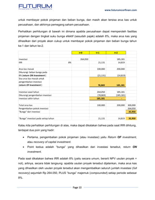 Internal rate of return perhitungannya sederhana namun tidak sederhana ...