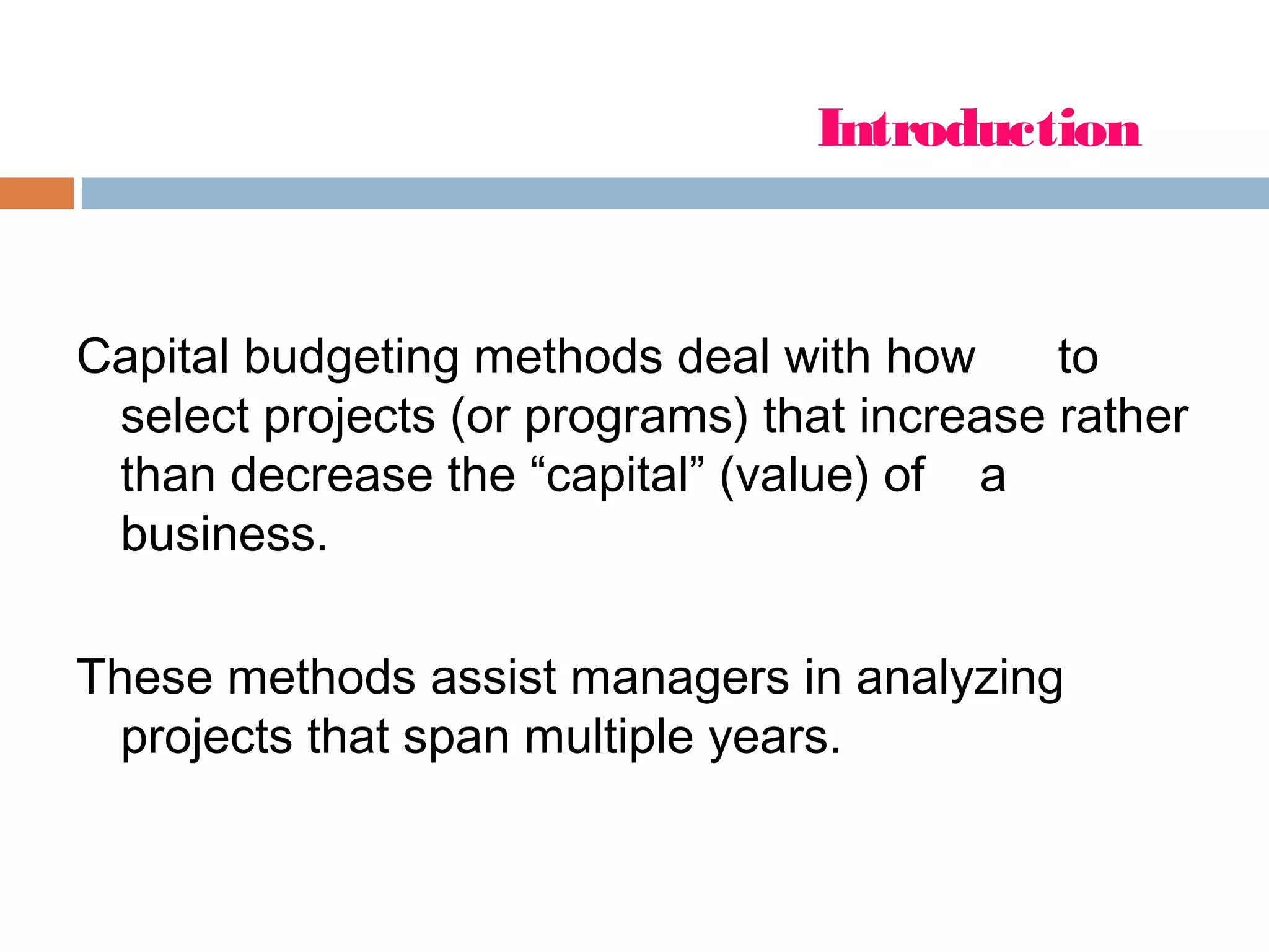 Capital Budgeting | PPT