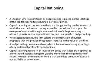 Capital budgeting (1)- Management accounting | PPTX